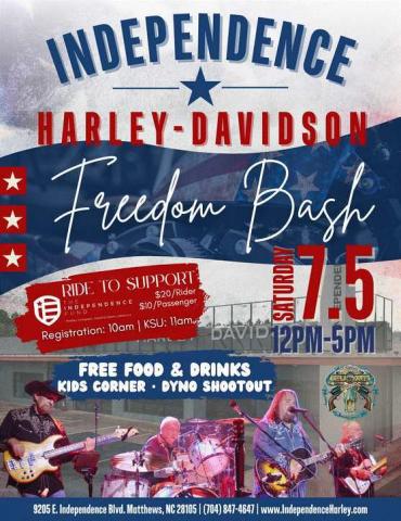 RIDE: I-HD Freedom Bash | Independence Chapter #4539 | Charlotte North Carolina | H.O.G.